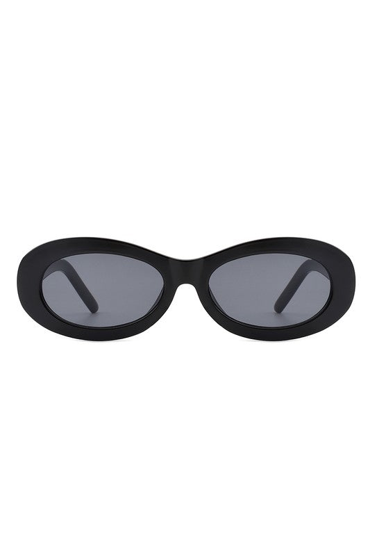 Oval Retro Narrow Small 90s Round Sunglasses Salt Light Boutique
